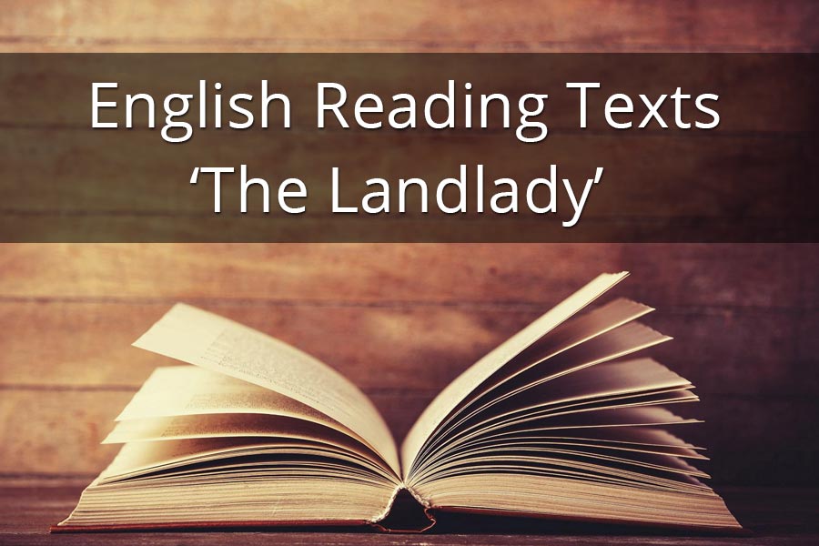 Reading Texts - The Landlady - Milano Inglese